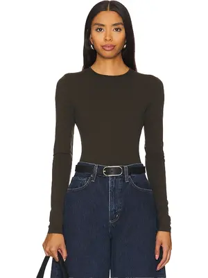 AGOLDE Aura Long Sleeve Bodysuit Potion