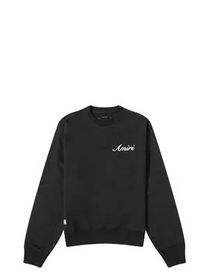 Amiri Script Logo Sweatshirt - Black