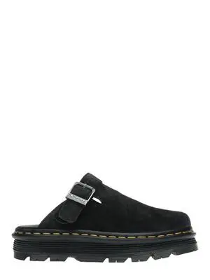 Dr. Martens Zebzag Suede Slingback Platform Mule - Black