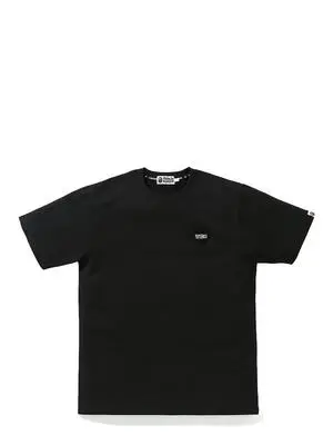 A BATHING APE Big Wgm Shark Emblem Wide Tee Shirt - Black