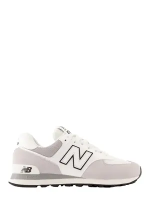 NEW BALANCE 574 Suede Sneakers - Grey/white