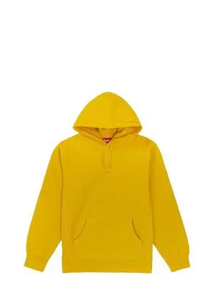 Supreme Micro Logo Hooded Sweatshirt Mustard