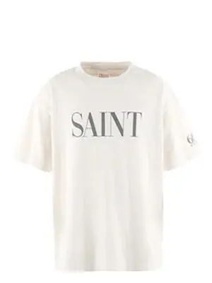 SAINT MICHAEL Saint Short Sleeve Tee Shirt - White