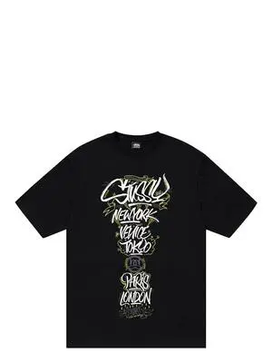 StÜssy Born X Raised Handstyles Tee Shirt - Black