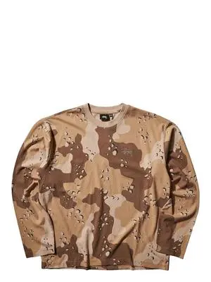 StÜssy Heavy Washed Long Sleeve T-shirt - Desert Camo