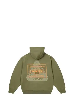 PALACE X Porter Logo Hood - Olive