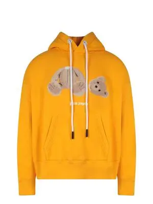 Palm Angels Pa Bear Hooded Sweatshirt - Yellow