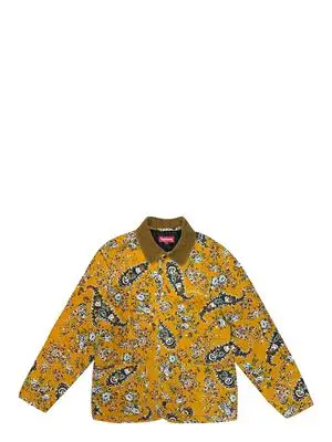 Supreme Quilted Paisley Jacket - Yellow