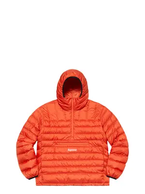 Supreme Micro Down Half Zip Hooded Pullover 'dark - Orange