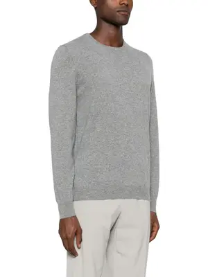 Fedeli Mélange-effect Sweater - Grey