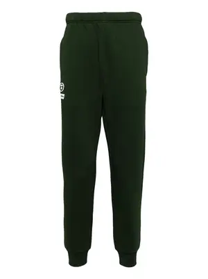 AAPE BY *A BATHING APE® Logo Patch Track Pants - Green
