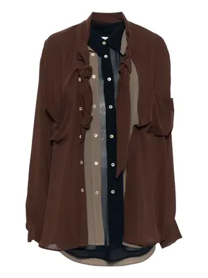 ACT Nº1 Layered Shirt - Brown
