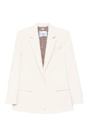 BLUGIRL Logo-plaque Blazer - Neutrals