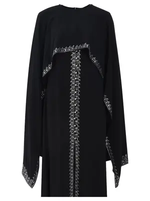 Rabanne Embroidered Long Dress - Black