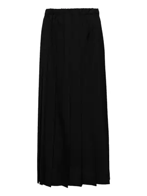 Junya Watanabe Pleated Ankle-length Skirt - Black