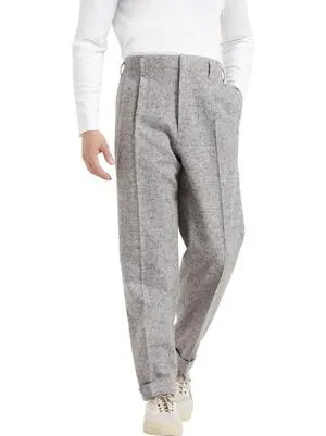 BRUNELLO CUCINELLI Brunello Cucinelli Pleat-Detail Wool Trousers