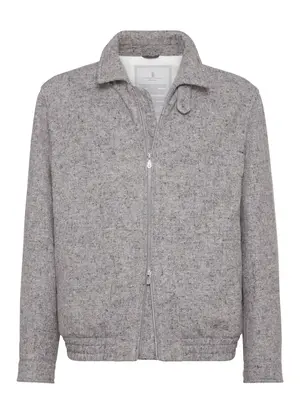 Brunello Cucinelli Padded Bomber Jacket - Grey