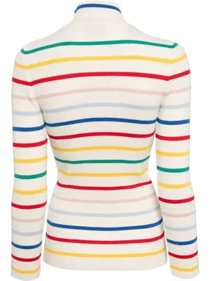 Joshua Sanders Striped Ribbed Jumper - Neutrals