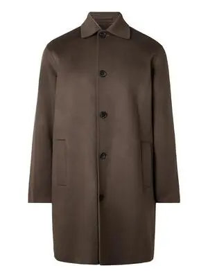 Mr P. Double-faced Wool And Cashmere-blend Felt Car Coat - Brown