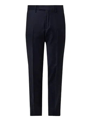 Mr P. Philip Slim-fit Straight-leg Wool-flannel Suit Trousers - Blue