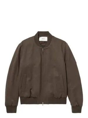 Mr P. Padded Cashmere-blend Bomber Jacket - Brown