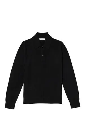 Mr P. Cliff Cashmere Polo Shirt - Black