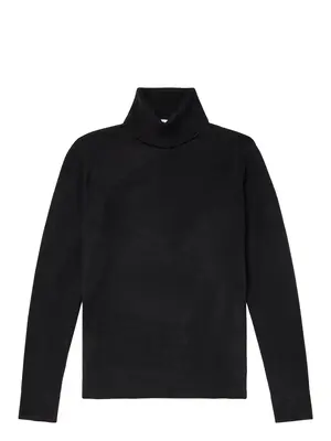 Mr P. Clyde Cashmere Rollneck Sweater - Black