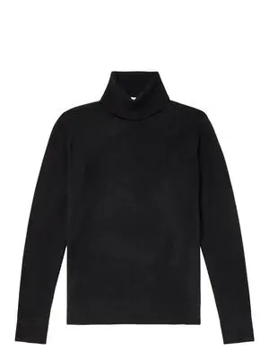 Mr P. Clyde Cashmere Rollneck Sweater - Black