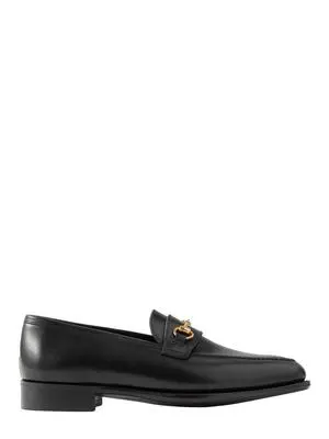 George Cleverley Colony Horsebit Leather Loafers - Black