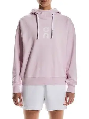 On Club Oversize Organic Cotton-blend Hoodie - Orchid