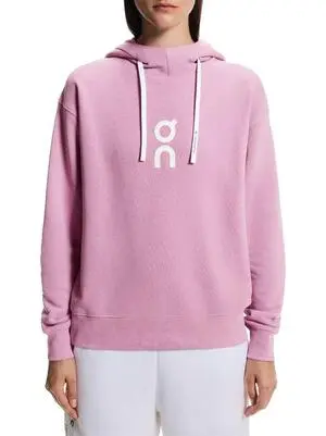 On Club Oversize Organic Cotton-blend Hoodie - Sakura