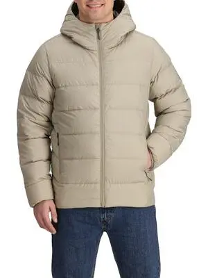 OUTDOOR RESEARCH Coldfront 700 Fill Power Down Insulated Hooded Puffer Jacket - Pro Khaki