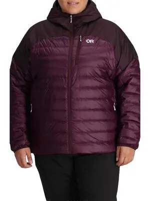 OUTDOOR RESEARCH Helium 800 Fill Power Down Hooded Jacket - Amethyst