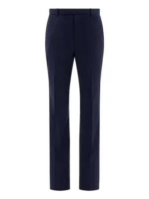 Givenchy Pinstriped Tailored Trousers - Blue