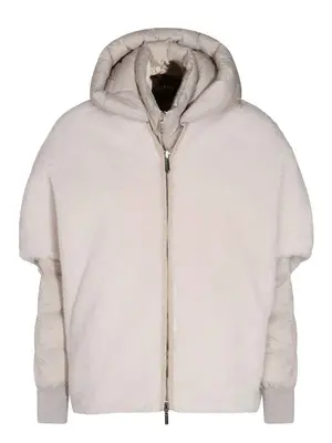 MOORER Layered Puffer Jacket - Neutrals