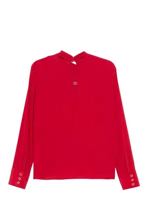 TWINSET Scarf-detailing Blouse - Red