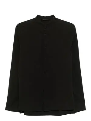 Transit Band-collar Shirt - Black