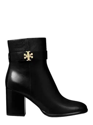 Tory Burch T-lock 80mm Leather Ankle Boots - Perfect Black