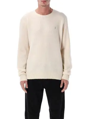 Ralph Lauren Wool-Blend Crew Neck Jumper Beige