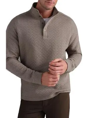 RHONE Quilted Relaxed Pullover Foggy Taupe