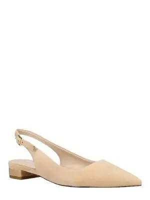 Pelle Moda Pelle Moda Aali Pointed Toe Slingback Flat Latte