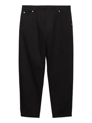 Prada Cotton Carrot Pant - Black