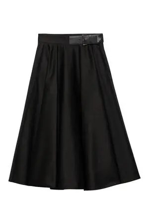 PRADA Prada Belted Midi Skirt