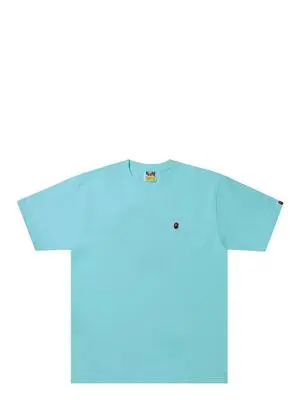 A BATHING APE Ape Head One Point Tee /sax - Blue