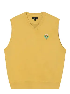 StÜssy Fleece Vest - Yellow