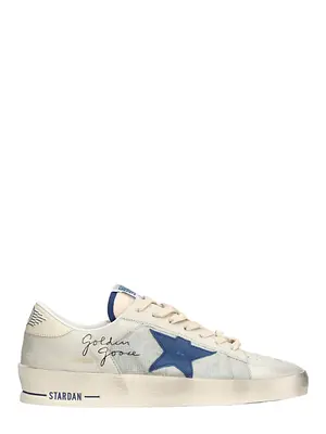 GOLDEN GOOSE Stardan Suede Low-top Trainers - White/comb