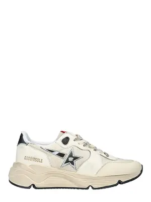 GOLDEN GOOSE Running Sole Suede And Mesh Low-top Sneakers - White/comb
