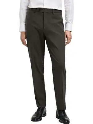 Mango Slim Fit Dress Pants - Green
