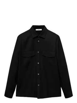 Mango Overshirt - Black