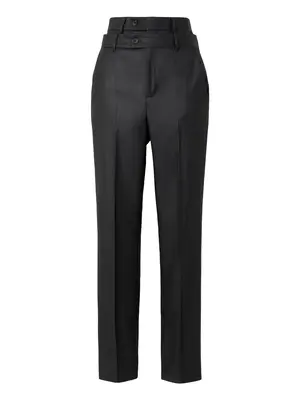 BETTTER Wool-blend Straight-leg Trousers - Black